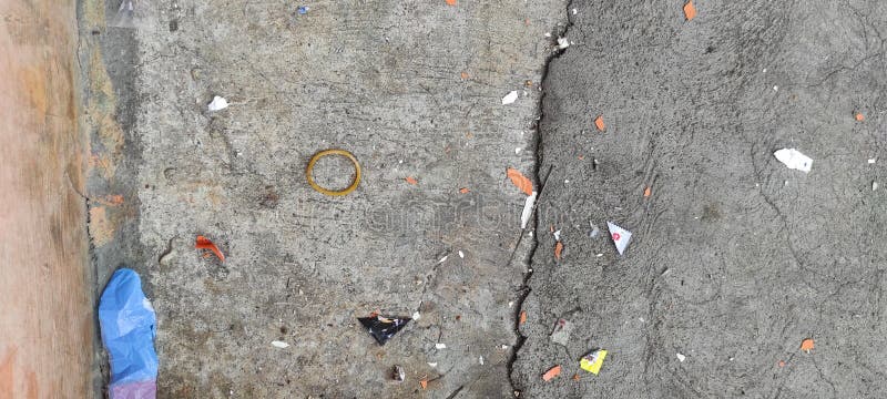 Random plastic junk stock image. Image of asphalt, tree - 222717215