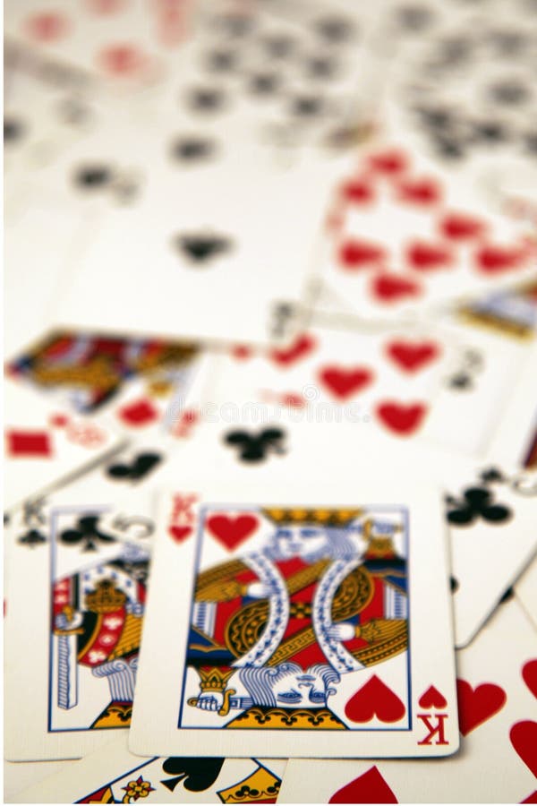 Random Playing Cards Together Forming a Background Stock Image - Image ...