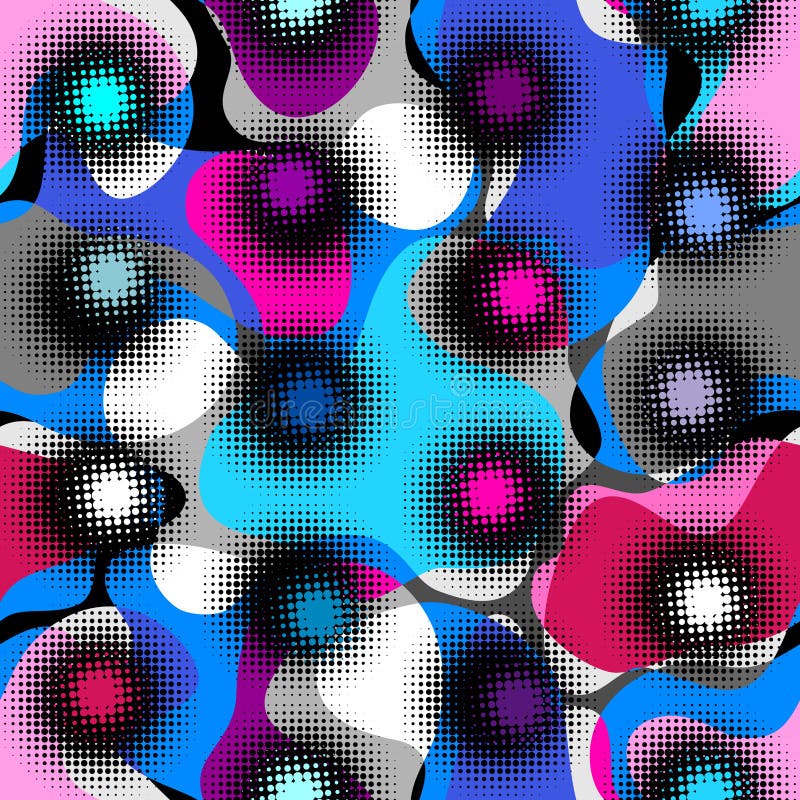 Random Polka Dot Pattern Vector Illustration. Stock Vector ...