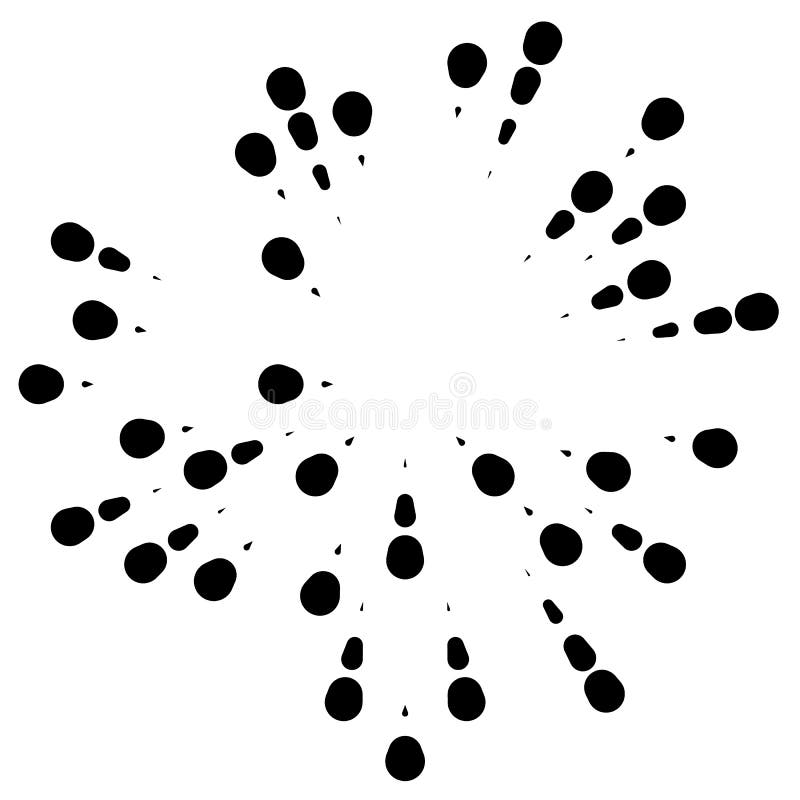 Random Radial Lines Explosion Effect. Radiating Stripes Circular Stock ...