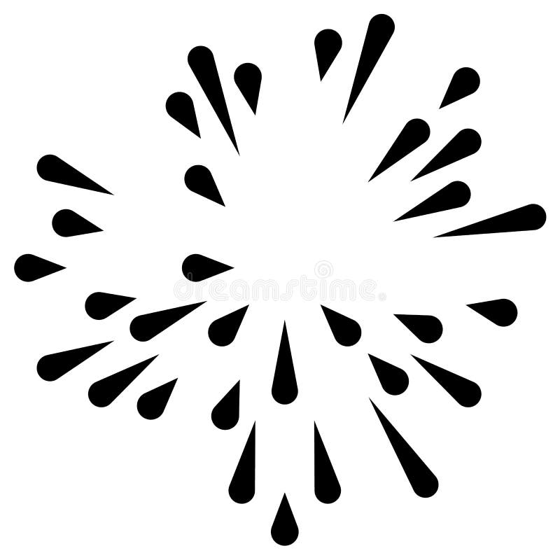 Random Radial Lines Explosion Effect. Radiating Stripes Circular Stock ...