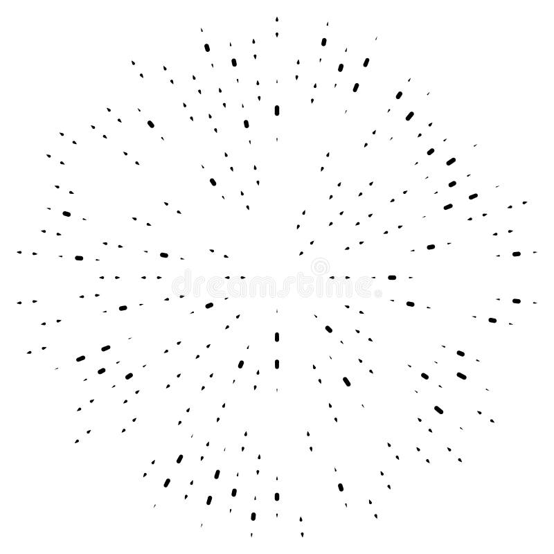 Random Radial Lines Explosion Effect. Radiating Stripes Circular Stock ...