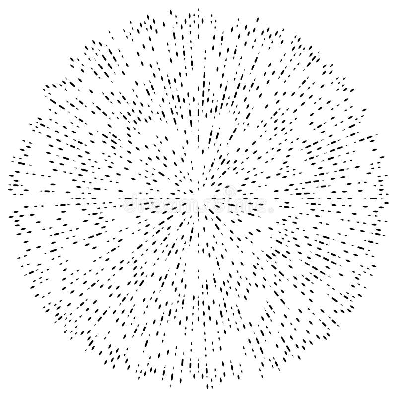 Random Radial Lines Explosion Effect. Radiating Stripes Circular Stock ...