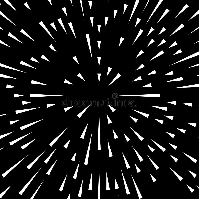 Random Radial Lines Explosion Effect. Radiating Stripes Circular Stock ...