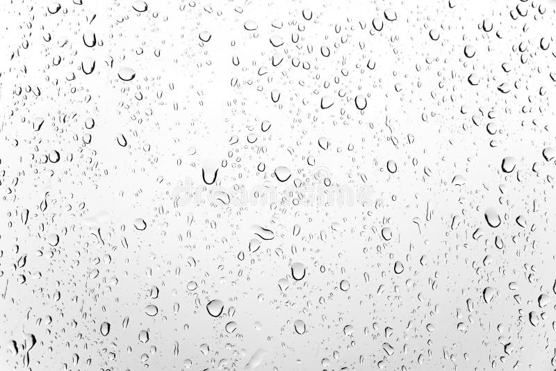 Random Raindrop Transparent on the Glass Window after Rainy Day Stock ...