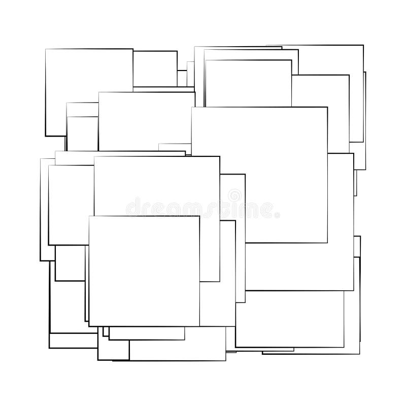 Random Rectangles Structure Vector Composition, Pattern Stock Vector ...