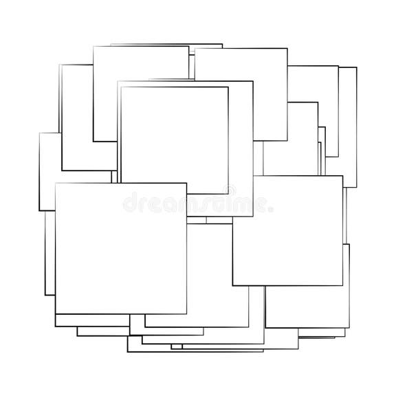 Random Rectangles Structure Vector Composition, Pattern Stock Vector ...