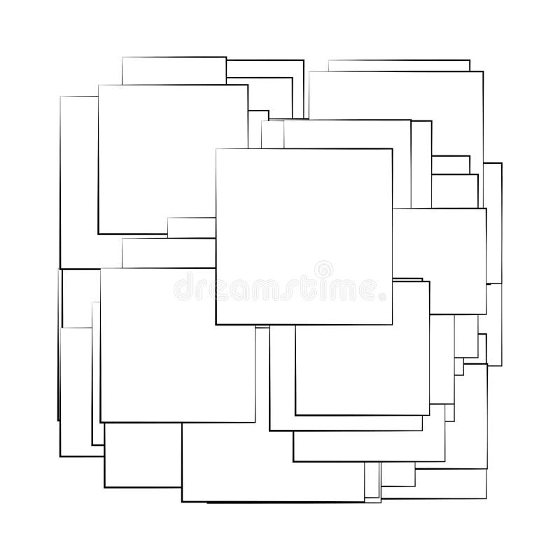 Random Rectangles Structure Vector Composition, Pattern Stock Vector ...