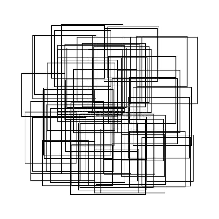 Random Rectangles Structure Vector Composition, Pattern Stock Vector ...