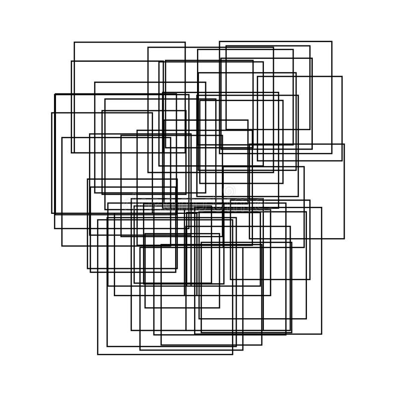 Random Rectangles Structure Vector Composition, Pattern Stock Vector ...