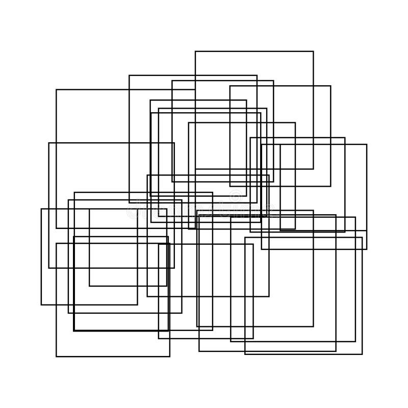 Random Rectangles Structure Vector Composition, Pattern Stock Vector ...