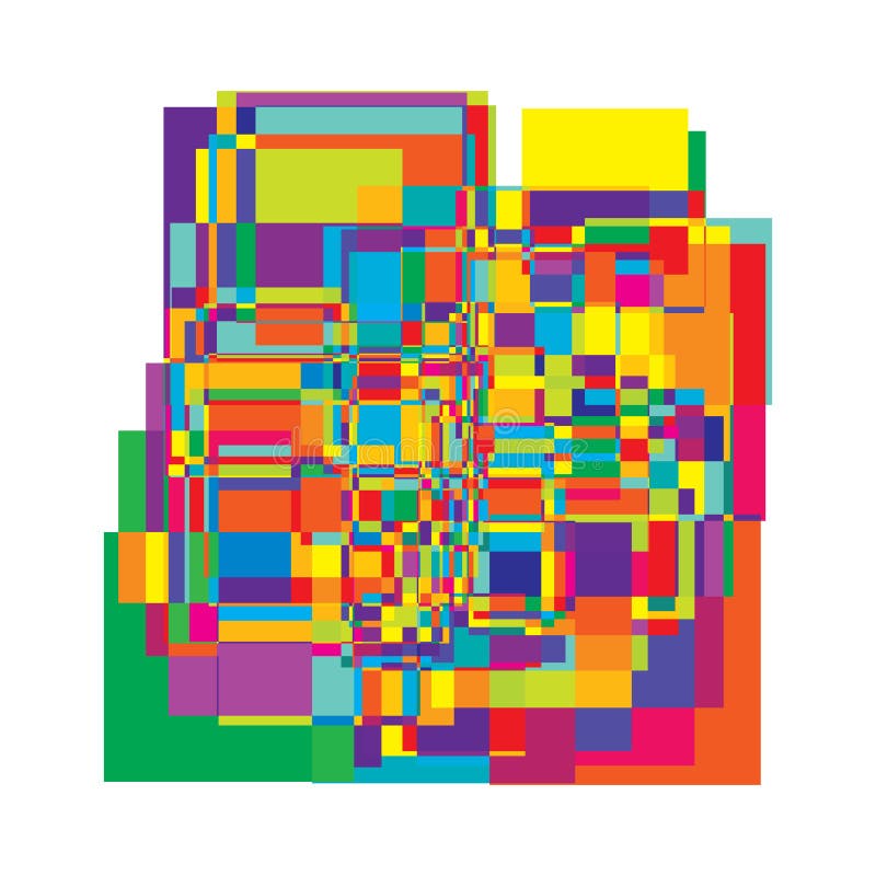 Random Rectangles Structure Vector Composition, Pattern Stock Vector ...