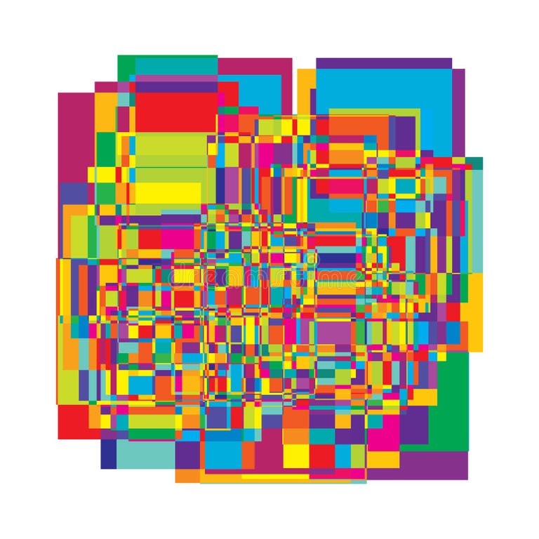 Random Rectangles Structure Vector Composition, Pattern Stock Vector ...