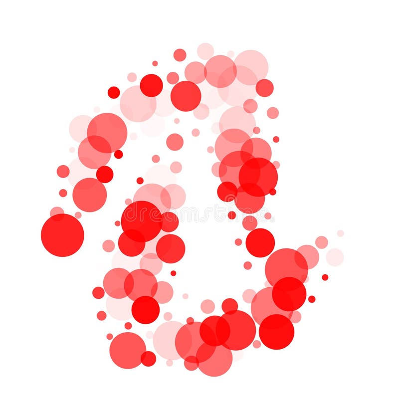 Random Red Dot Pattern Vector Illustration Stock Vector - Illustration ...