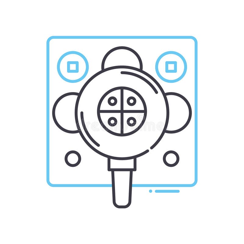 Random Sample Line Icon, Outline Symbol, Vector Illustration, Concept ...