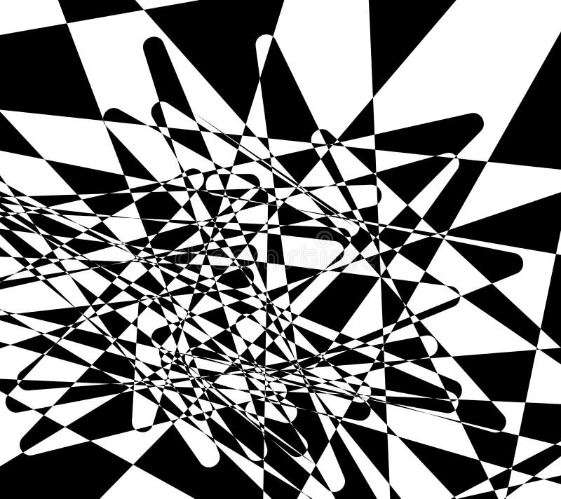 Random Scattered Pattern. Black and White Abstract Illustration Stock ...