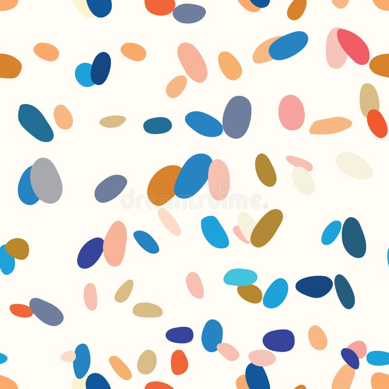 Random Scattered Shapes, Colorful Mosaic Pattern, Abstract Stone ...