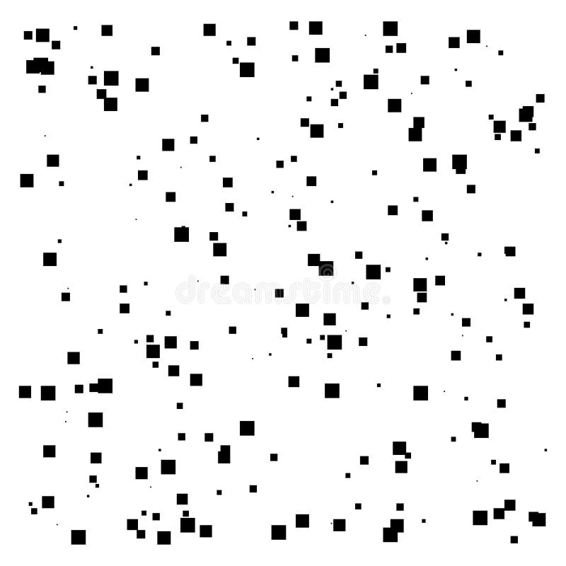 Random, Scattered Squares Pattern, Texture Element. Randomness Concept ...