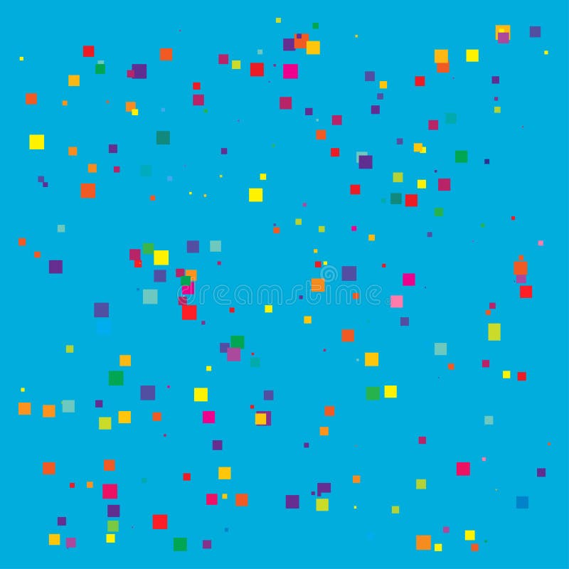 Random, Scattered Squares Pattern, Texture Element. Randomness Concept ...