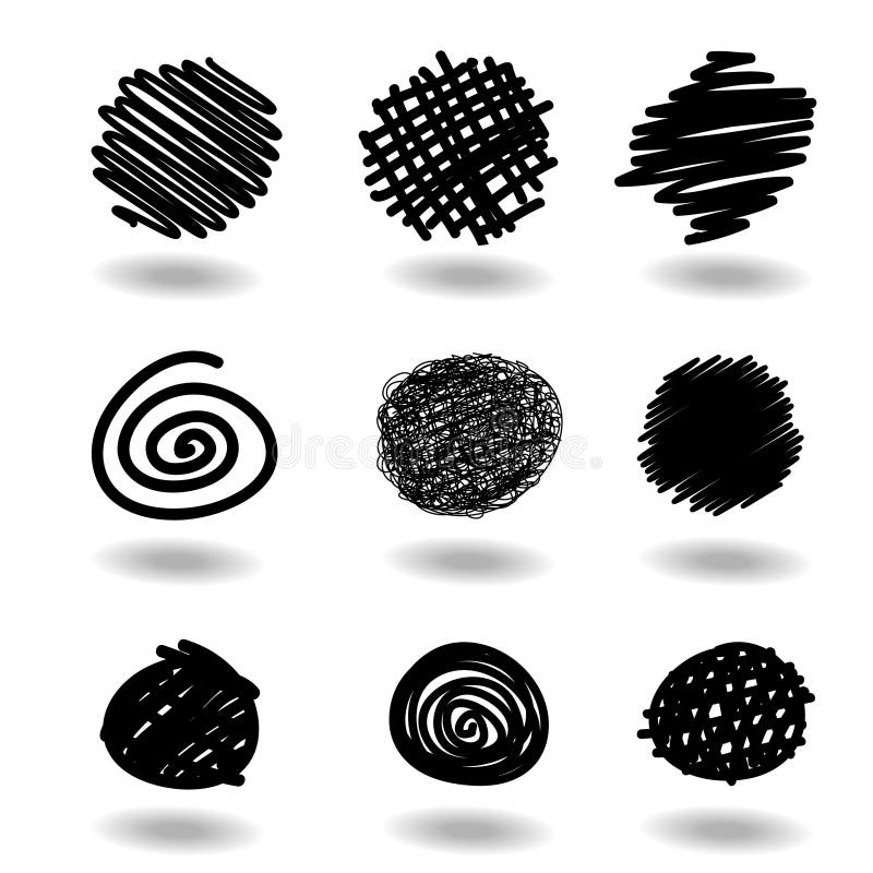 Random scribble and doodle stock illustration. Illustration of doodle ...