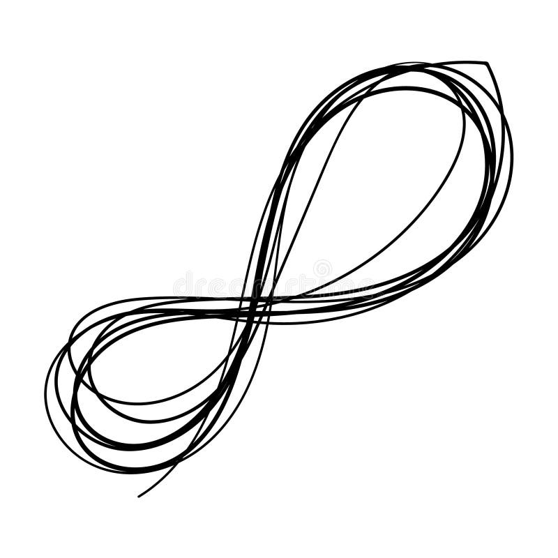 Random Scribble Vector. Random Line Scribble Drawing Vector Stock ...