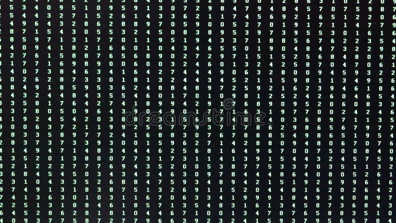 Random Sequence of Numbers on the Computer Screen during an Attempt ...