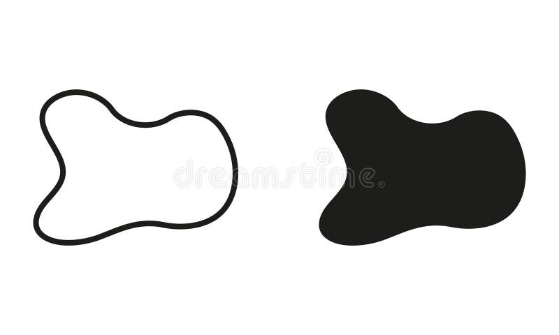 Organic Blob. Abstract Amorphous Splodge. Irregular Liquid Design Form ...