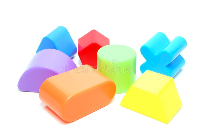 Random Shape Toys stock image. Image of triangle, orange - 21525455