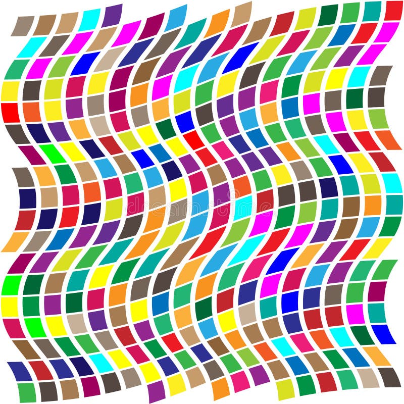 Random Shapes Arranged As Mosaic, Tessellating Pattern. Colorful ...
