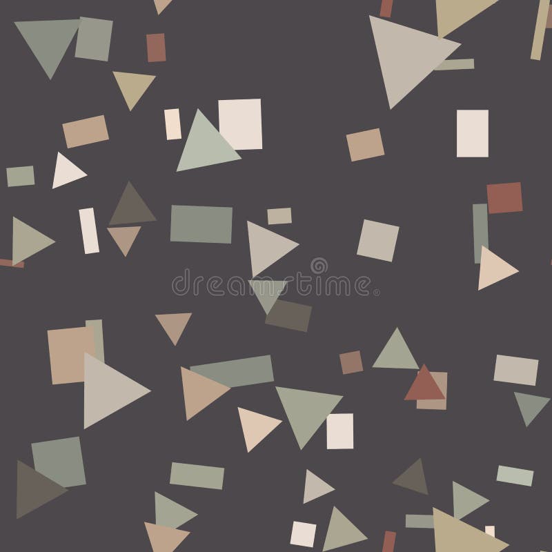 Random Shapes Geometric Repeat Pattern Tile Stock Vector - Illustration ...