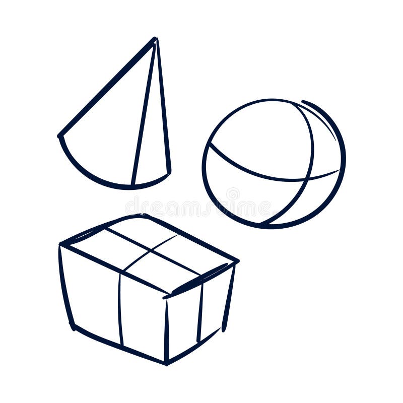 Random Shapes Scribble Lines Set. Hand Drawn Random Shapes Scribble ...