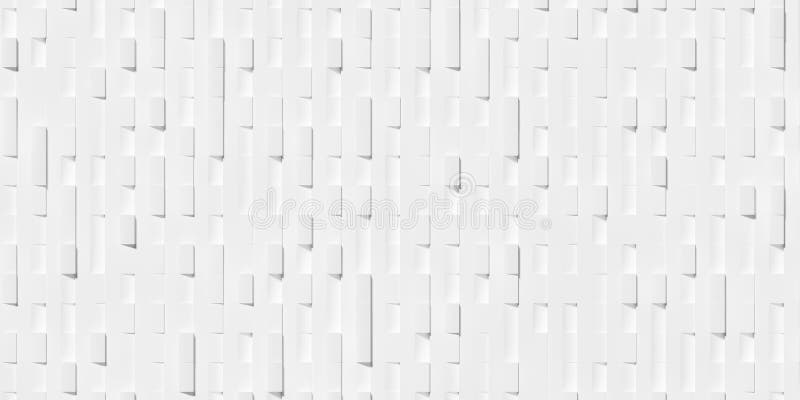 Random Shifted Inset and Offset White Small Rectangle Cubes Geometrical ...