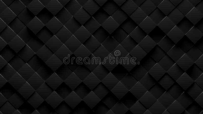 Random Shifted Rotated Black Cube Boxes Block Background Wallpaper ...