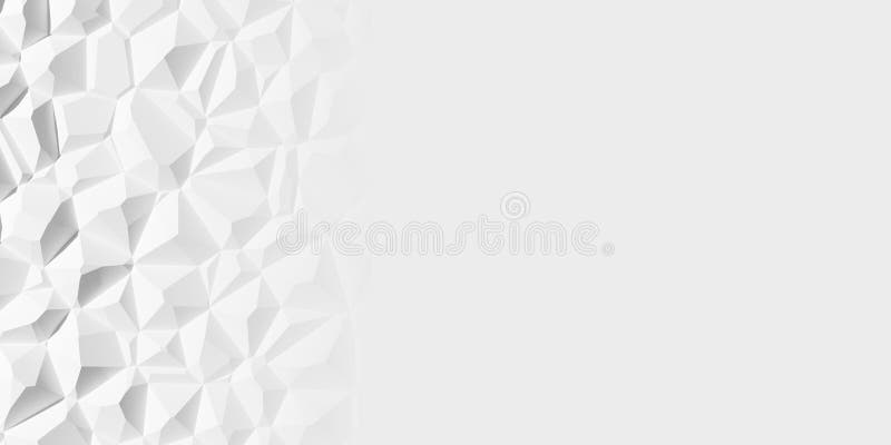 Random Shifted Small White Polygon Geometrical Prism or Stone Structure ...