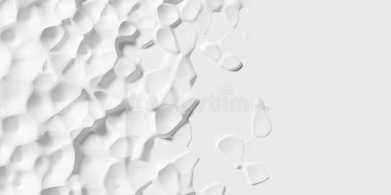 Random Shifted Small White Polygon Geometrical Smooth Flake or Chip ...