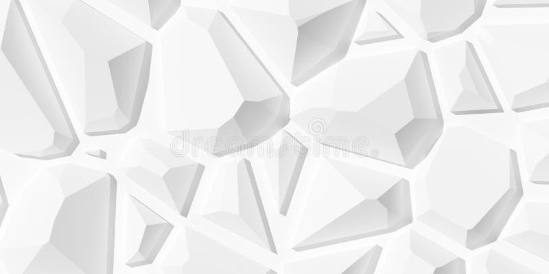 Random Shifted White Polygon Geometrical Prism Objects Background ...