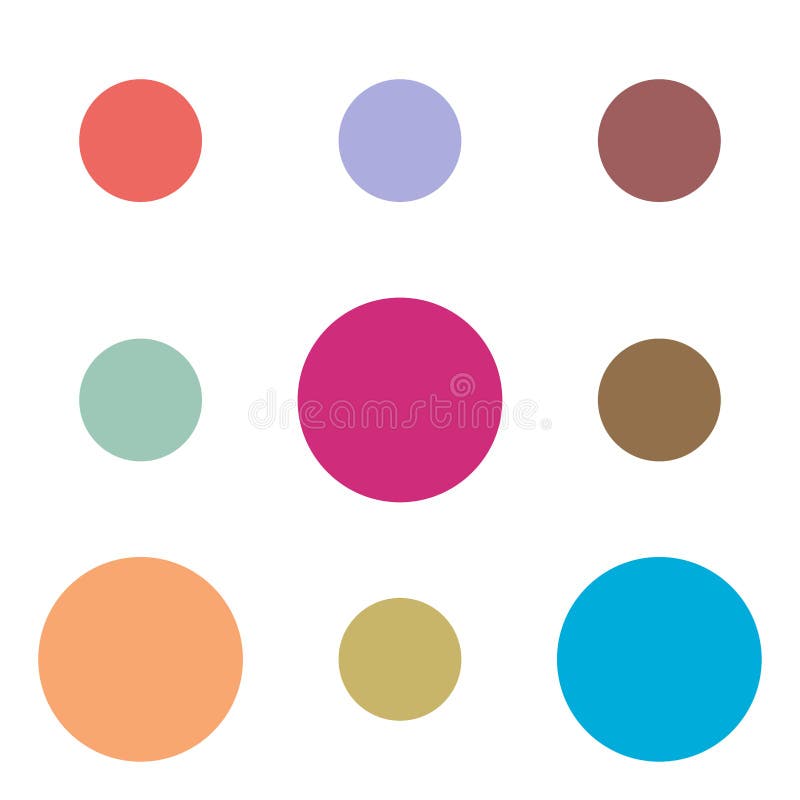 Random Size Colorful Circles Vector Illustration. Circles Design ...