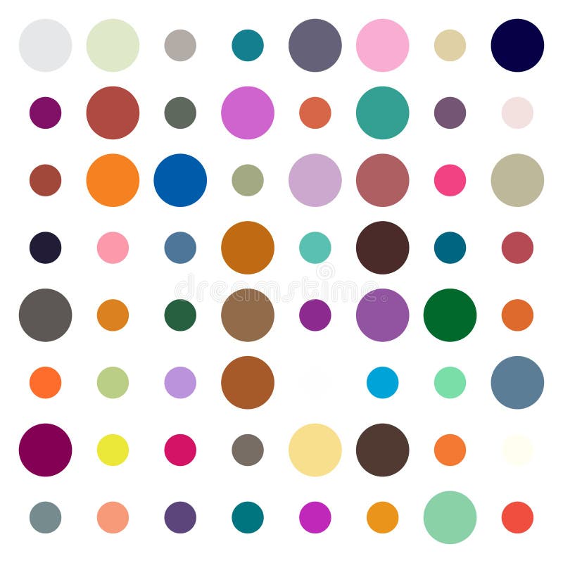 Random Size Colorful Circles Vector Illustration. Circles Design ...