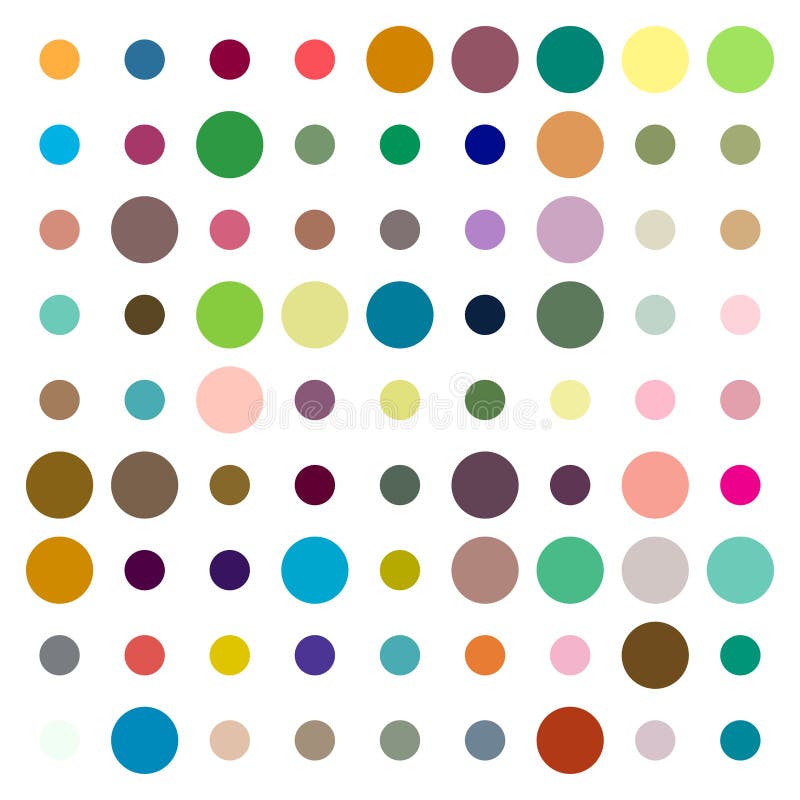 Random Size Colorful Circles Vector Illustration. Circles Design ...