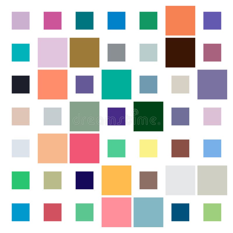 Random Size Squares Vector Illustration. Squares Design Element, Square ...