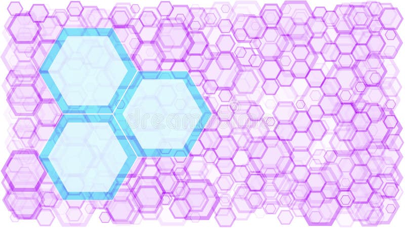 Random Size Transparent Artistic Hexagons Shapes Stock Vector ...