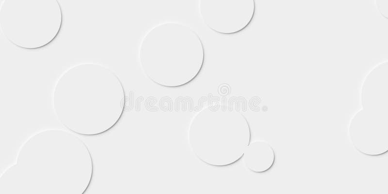 Random Sized Large White Offset Circles or Cylinders Geometry Objects ...