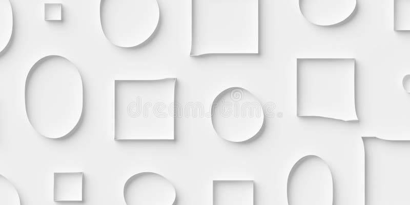 Random Sized Small Scattered White Inset Circles or Cylinders Geometry ...