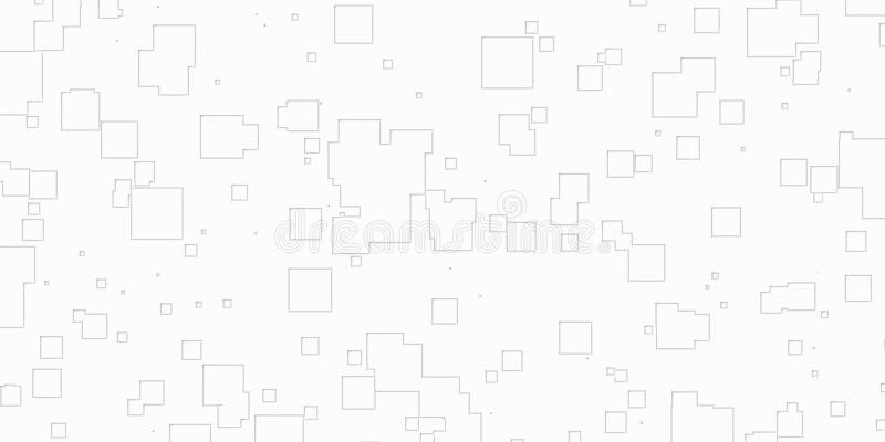 Random Sized Small White Inset Square Frames Geometry Objects ...