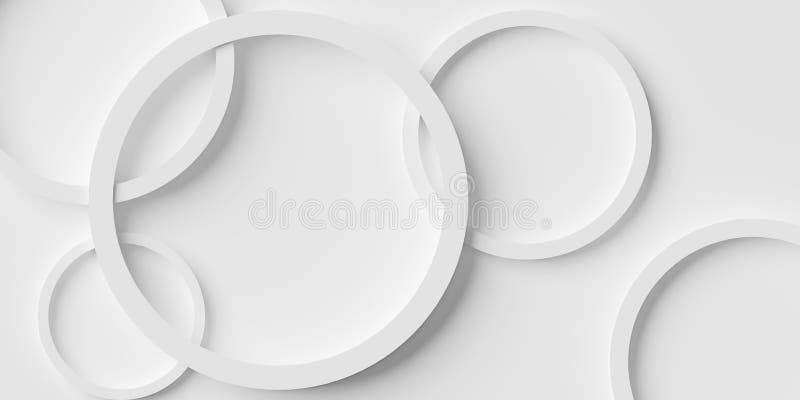 Random Sized White Circle Rings Background Wallpaper Banner Geometry ...