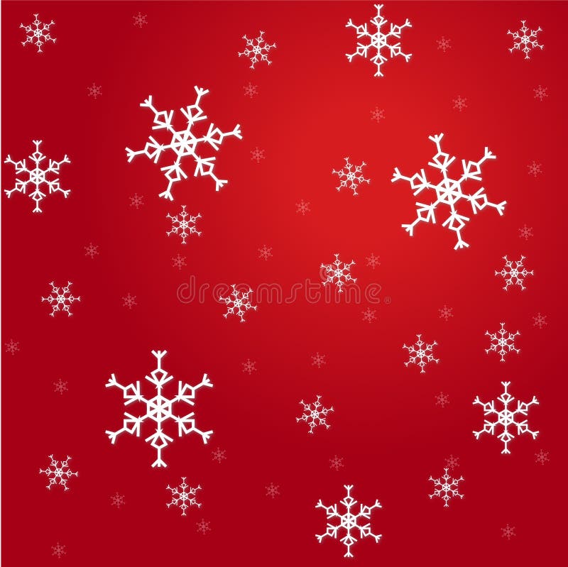 Red Snowflake Background stock illustration. Illustration of decoration ...