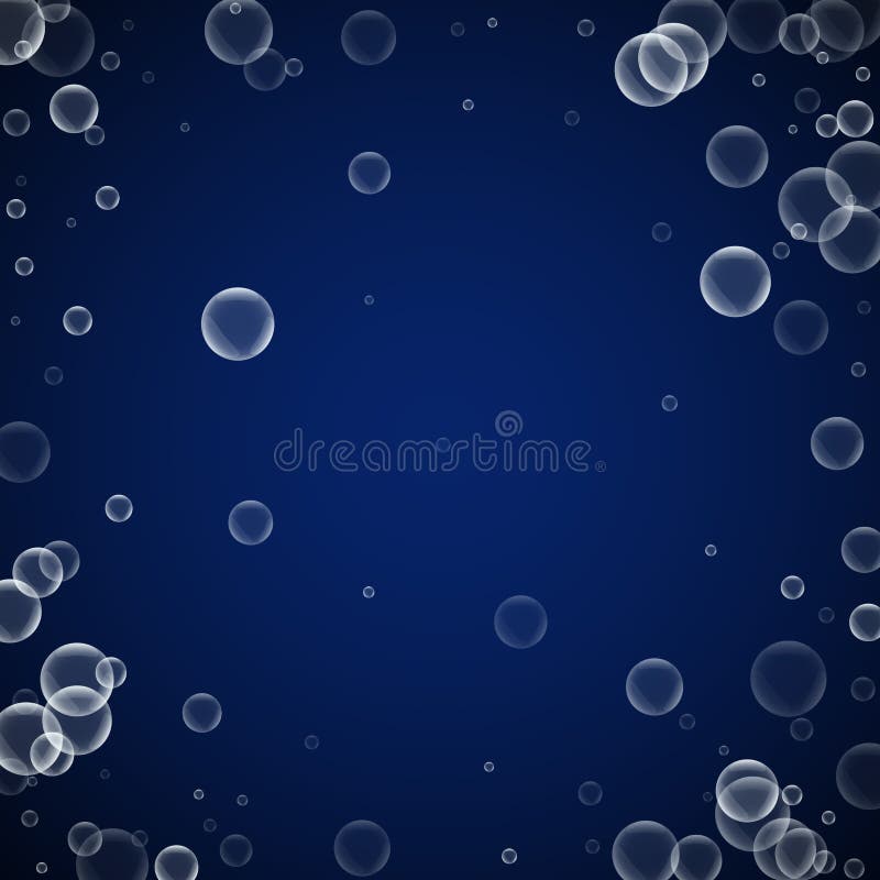 Random Soap Bubbles Abstract Background. Blowing B Stock Vector ...