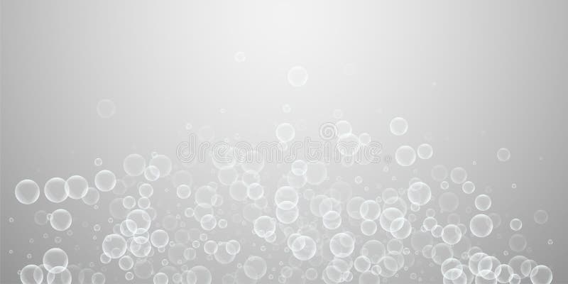 Random Soap Bubbles Abstract Background. Blowing B Stock Vector ...