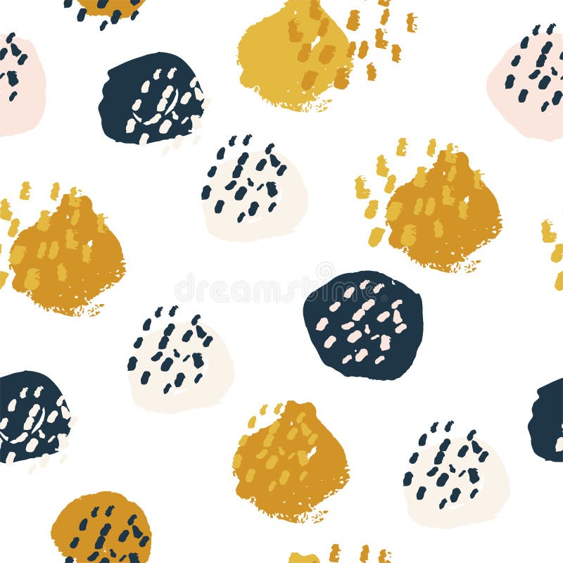 Random Speckle Dots Seamless Pattern. Hand Drawn Splash Spray Vector ...
