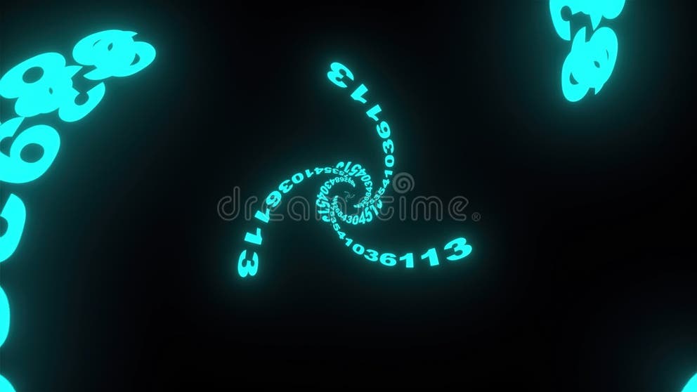 Random spiral numbers stock illustration. Illustration of swirl - 301511787
